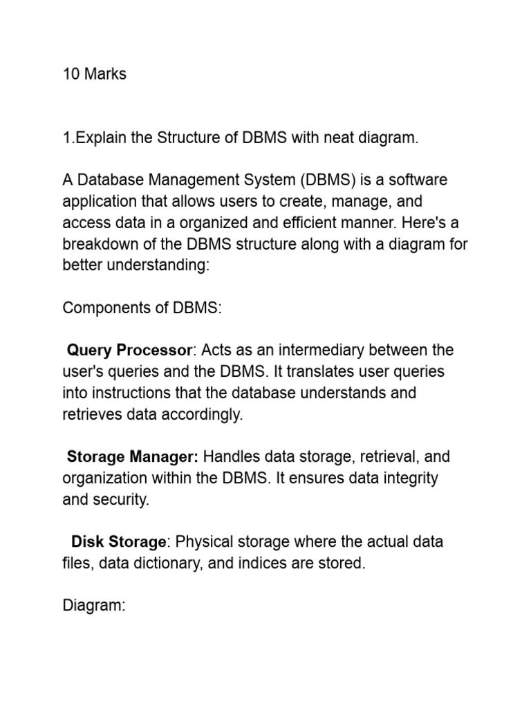 Rdbms 10 Marks | PDF | Relational Model | Databases