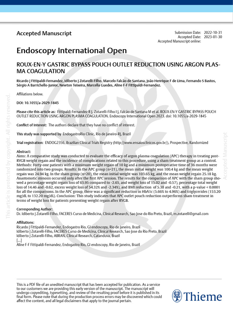 ROUX-EN-Y_GASTRIC_BYPASS_POUCH_OUTLET_REDUCTION_US | PDF | Bariatric ...