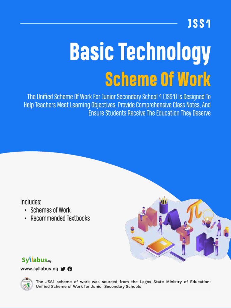 Basic Technology JSS1 Scheme of Work - SyllabusNG | PDF | Drawing | Lesson Plan