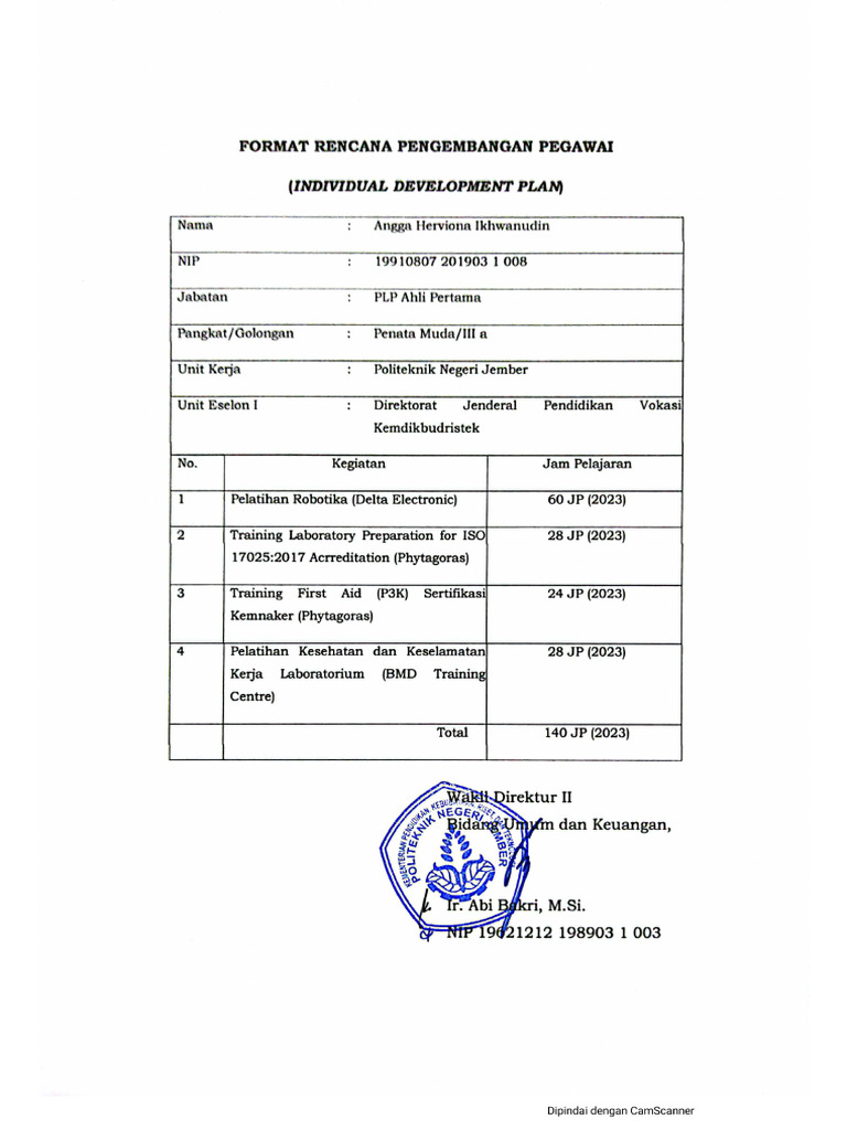 Form IDP 2023 | PDF