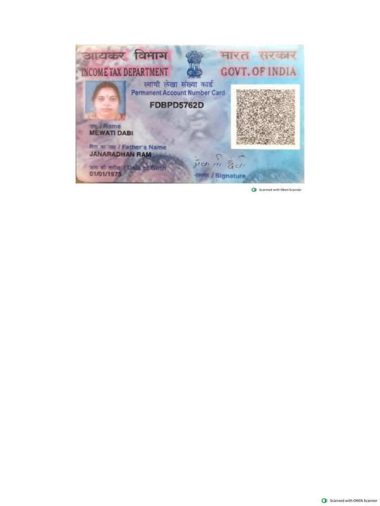 Maa Pan Card | PDF