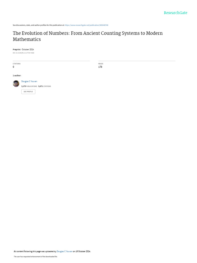 The Evolution of Numbers: From Ancient Counting Systems To Modern ...