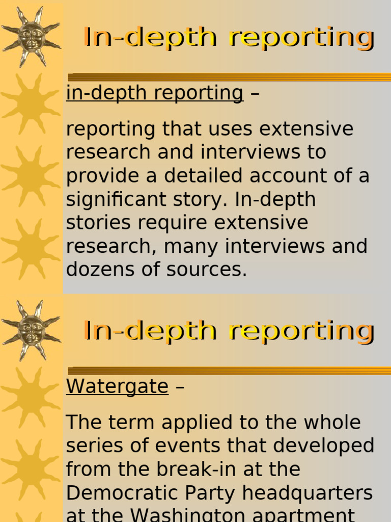 in-depth | PDF | News | Journalism