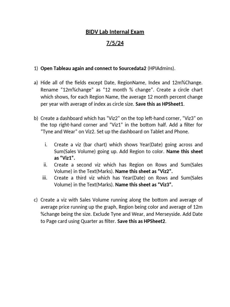 BIDV Lab Internal Exam | PDF | Finance & Money Management