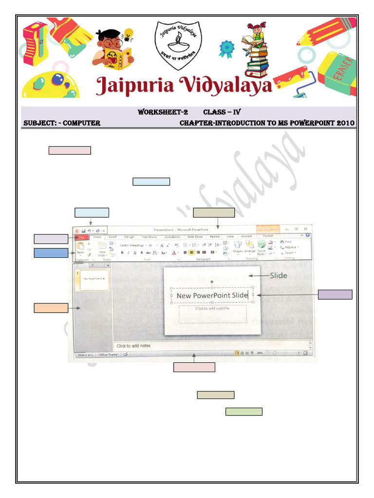 Class-IV Computer Worksheet-II Jan.2023 | PDF | Operating System Families | Graphical User ...