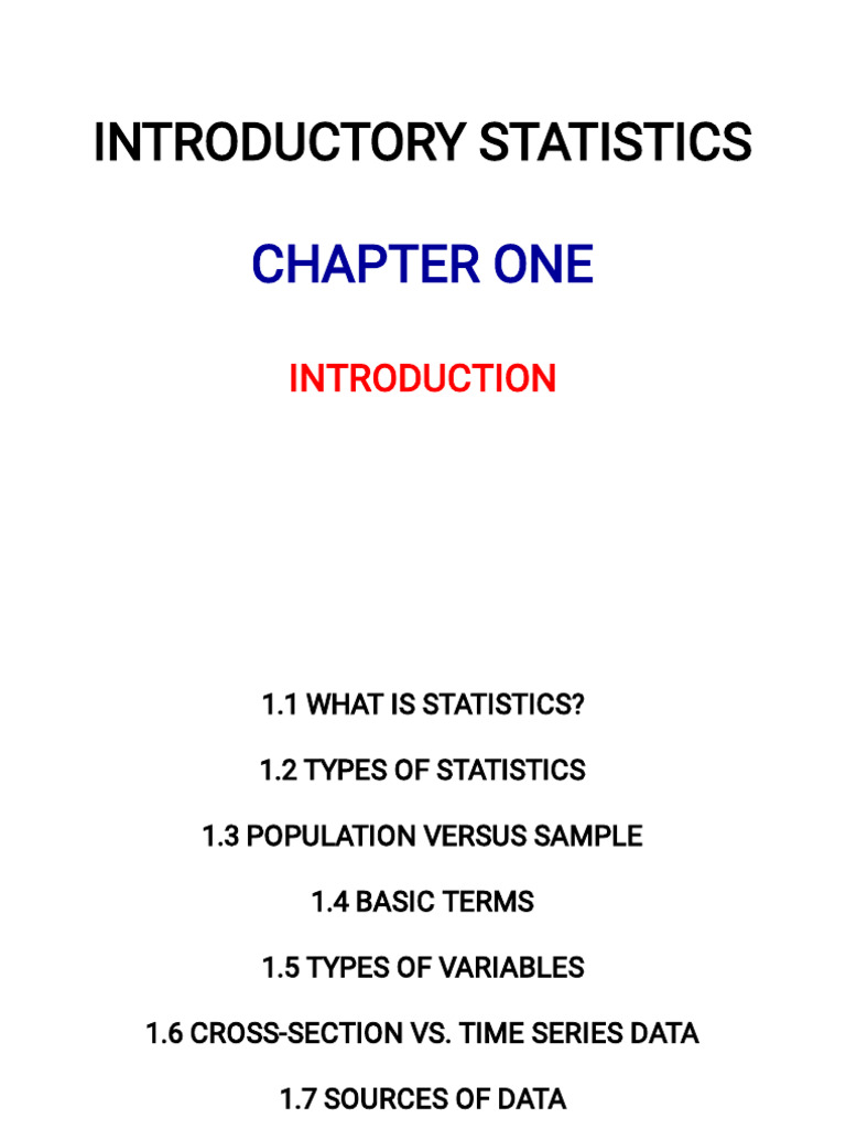 1 Intro - Stat MBA Chap1&2 | PDF | Statistics | Sampling (Statistics)