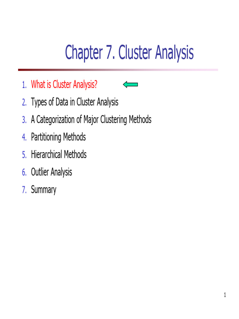 Clustering 1 | PDF | Cluster Analysis | Applied Mathematics