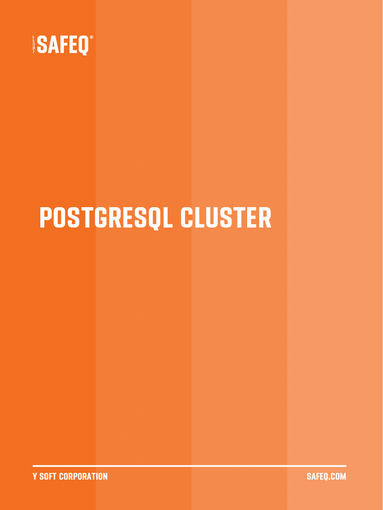 PostgreSQL Cluster-V115-20240415 - 114237 | PDF | Postgre Sql | Databases