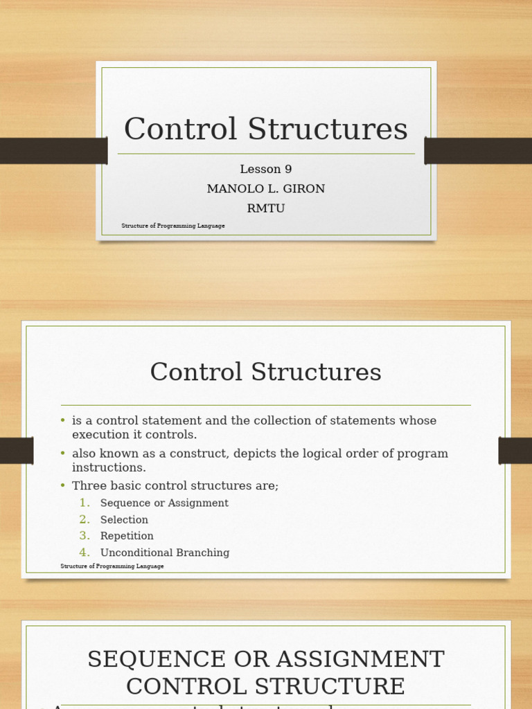 Programming Control Structures Guide | PDF | Control Flow | Computing