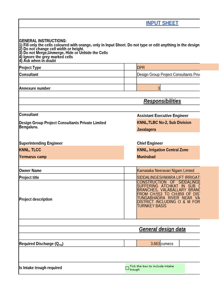 Annexure - HDR of JWPH, Forebay and Intake Trough V2.0 | PDF | Pump ...