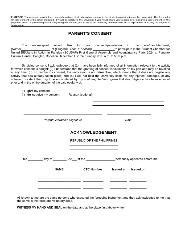 Notarized-Parents-Consent-Form-FINAL (1) - 092240 | PDF | Common Law ...
