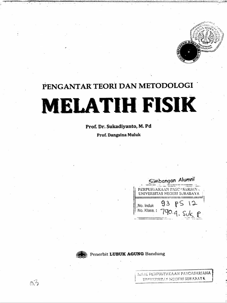 Sukadiyanto 2011-Pengantar Teori Dan Metodologi Melatih Fisik | PDF