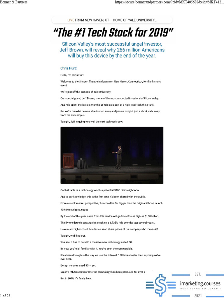 04-Number 1 Tech Stock For 2019 | PDF | Business