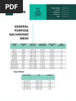 Construction Wire Mesh Specifications | PDF | Manufactured Goods