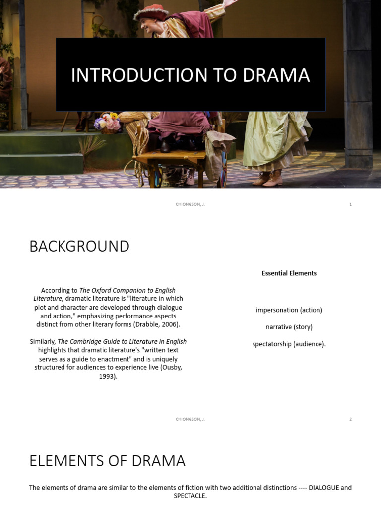 Introduction to Drama | PDF | Plot (Narrative) | Theatre
