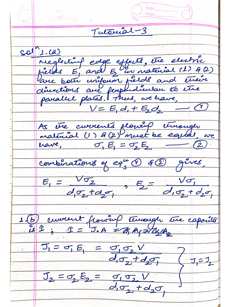 Tutorial-3 Solution | PDF