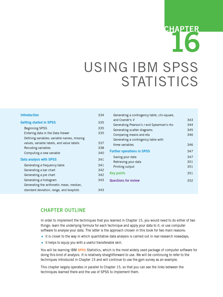 Chapter13-Using IBM SPSS Statistic | PDF | Spss | Scatter Plot