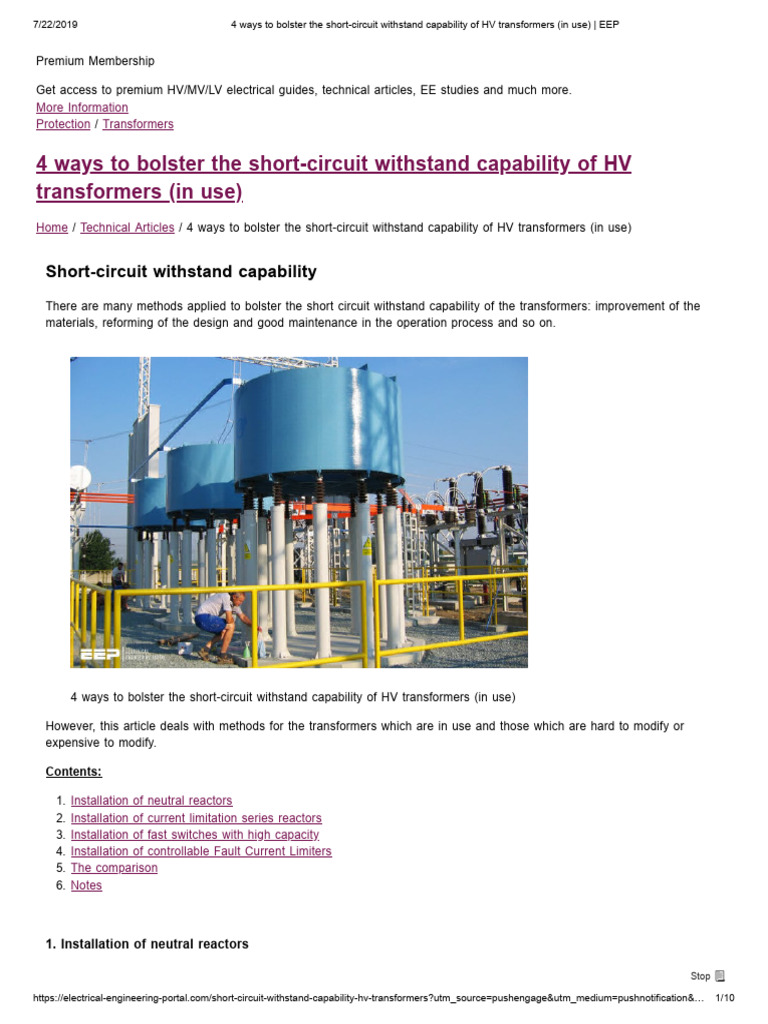 4 Ways To Bolster The Short-Circuit Withstand Capability of HV ...