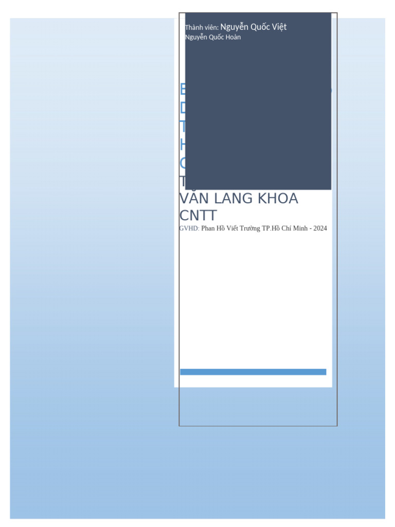 De Cuong Do An | PDF