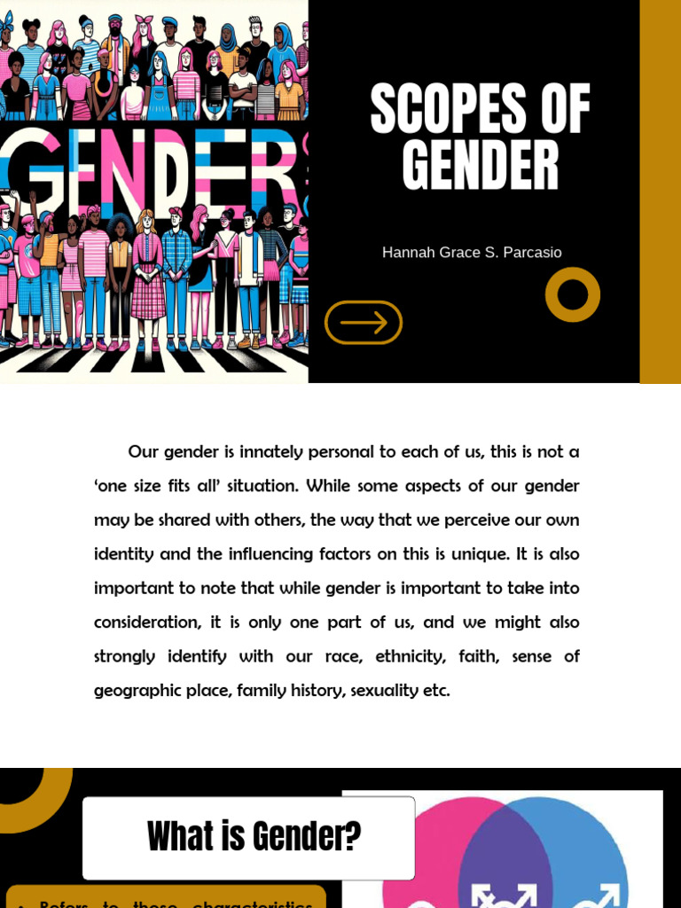 Lesson 6. Scopes of Gender | PDF | Gender | Gender Studies