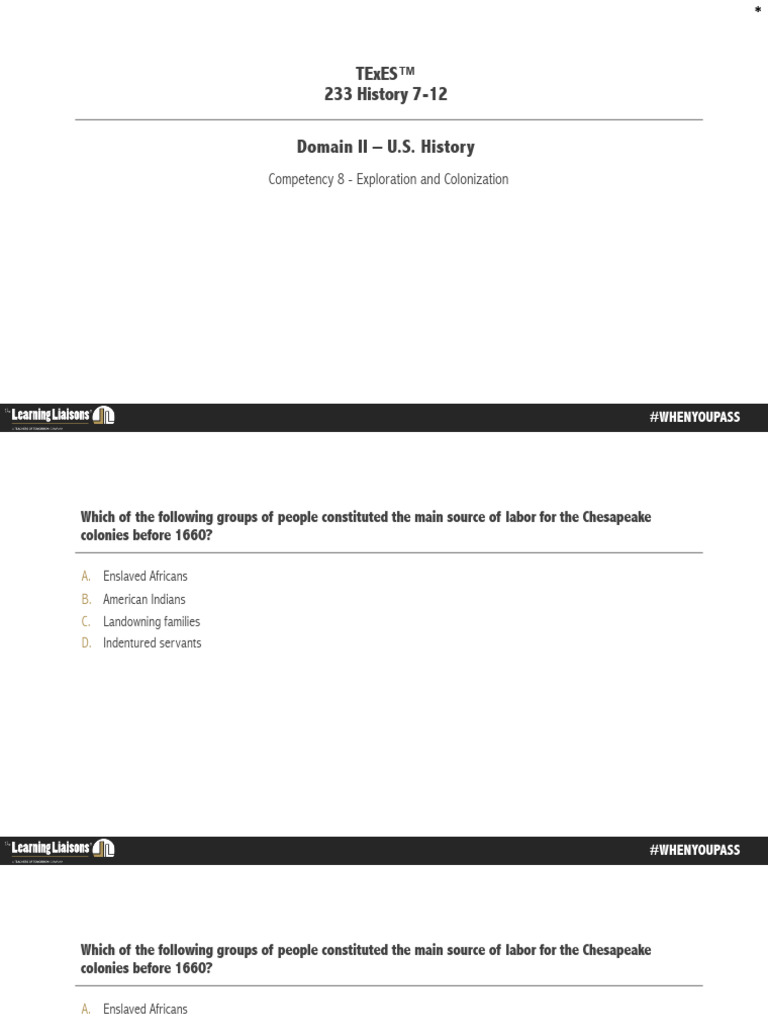 Texes History 7-12 Domain 2 PDF Questions | PDF | Supermajority ...