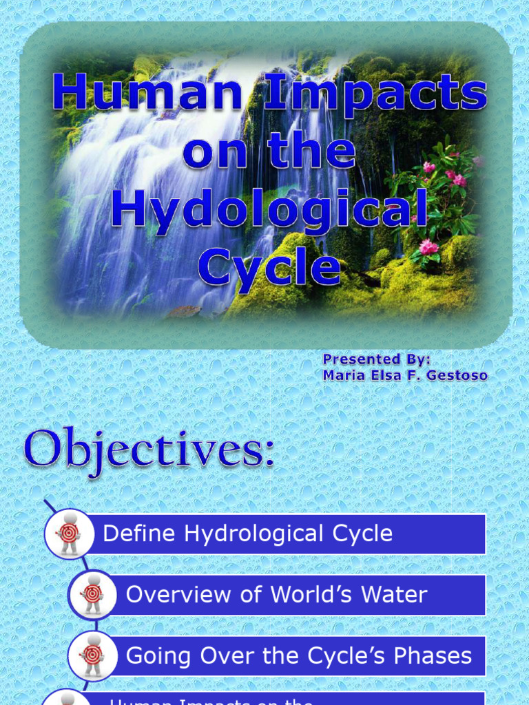 Human Impacts On Hydrological Cycle | PDF