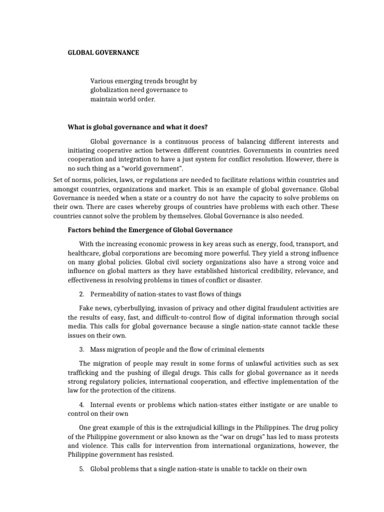 GEN-ED-3-MODULE-6 | PDF | United Nations | International Relations