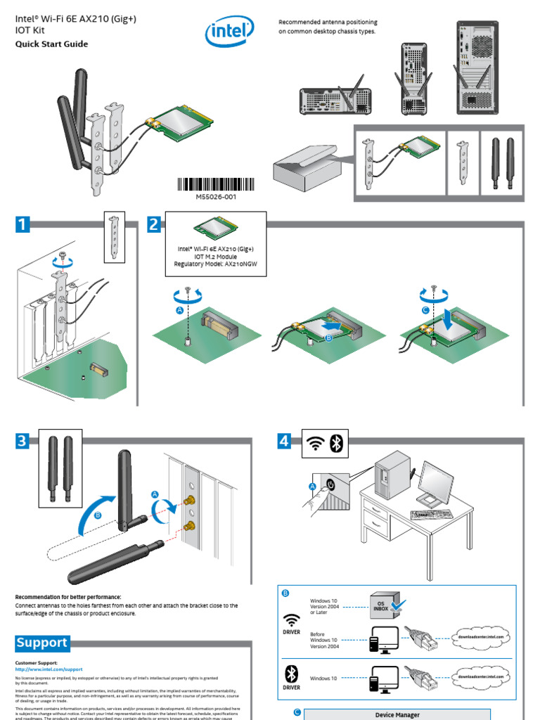 Intel Wi Fi 6e Ax210 Gig+ Iot Kit Integration Guide | PDF | Bluetooth ...
