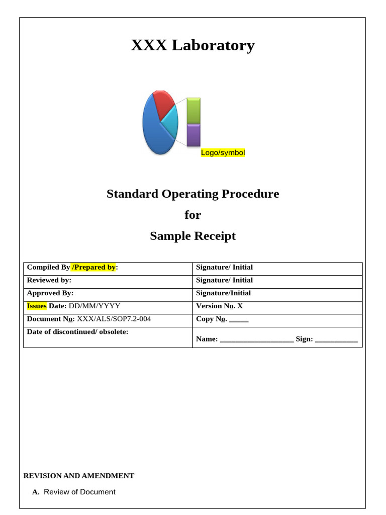7.2.6.1 SOP For Sample Receipt | PDF | Technology & Engineering
