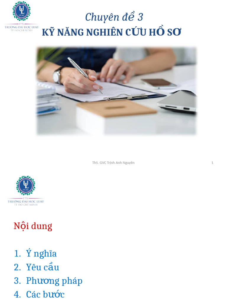 CD 3 & 4 NC Ho So & Dam Phan Tranh Luan | PDF