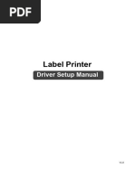 RP4xx Driver Setup Manual | PDF | Printer (Computing) | Barcode