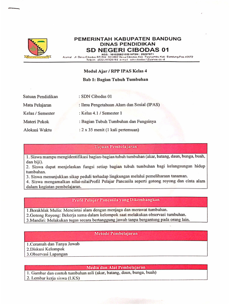 Modul Ajar (RPP) 4 | PDF