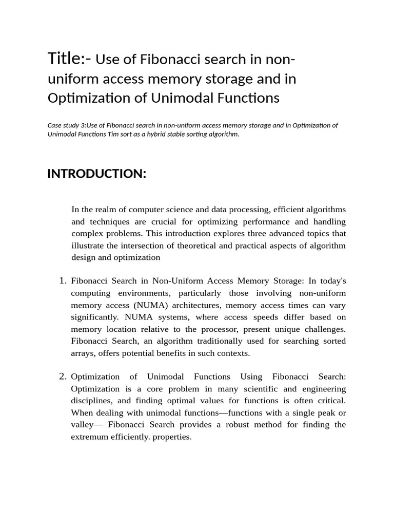 Casestudy 3 | PDF | Mathematical Optimization | Databases