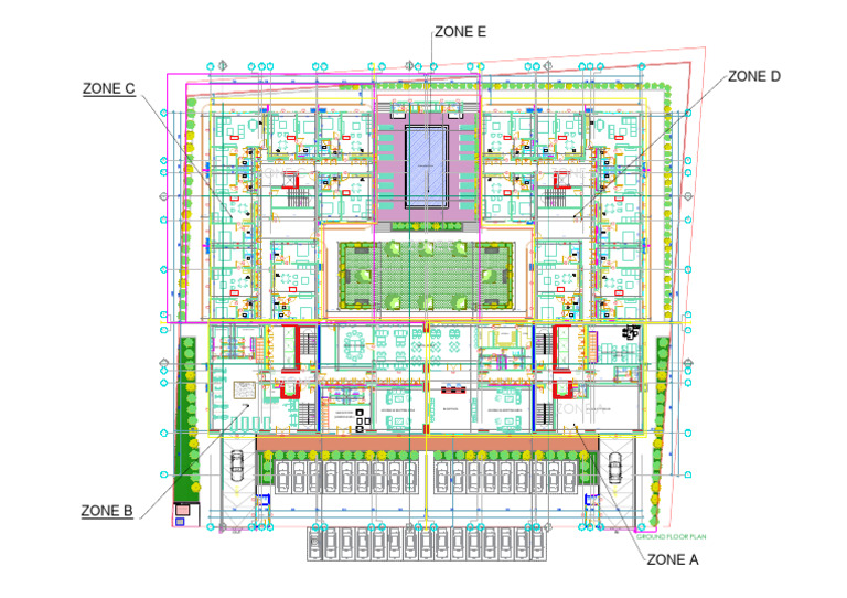 Zone C Zone D: Ground Floor Plan | PDF