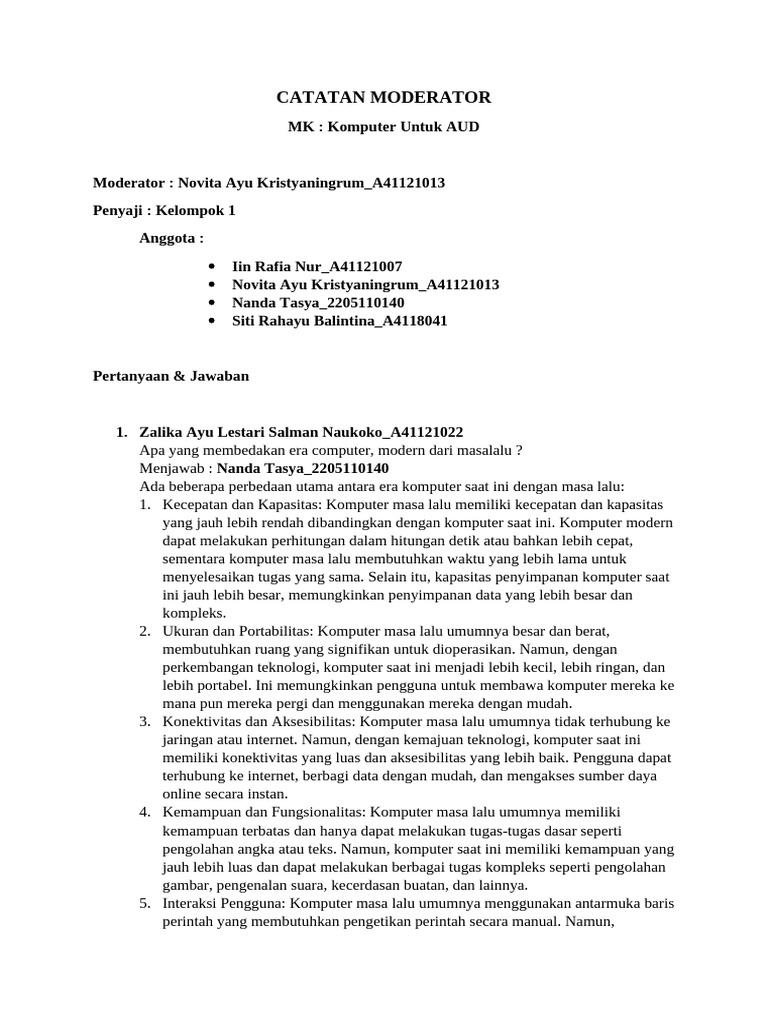 Catatan Moderator | PDF | Seni
