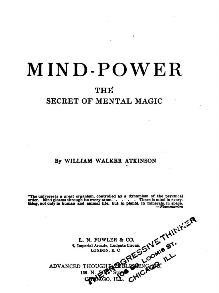 William Atkinson, Mind-Power | PDF
