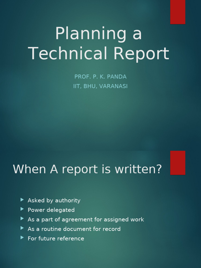 Lect-12 Planning A Report | PDF | Written Communication
