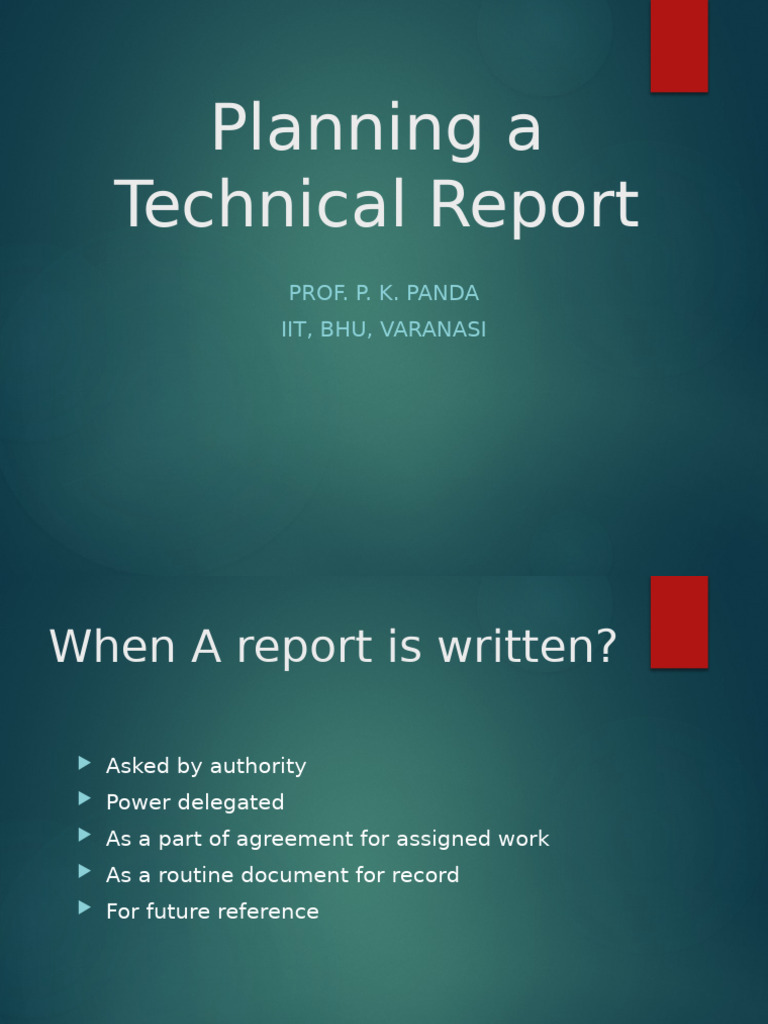 Lect-20 Planning A Report | PDF | Written Communication
