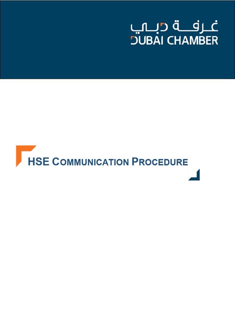 HSE Communication Procedure Overview | PDF | Regulatory Compliance ...