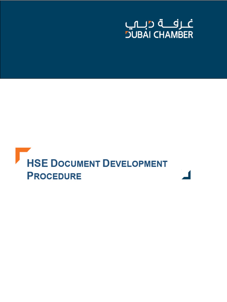HSE Document Development Procedure V05 E | PDF | Business