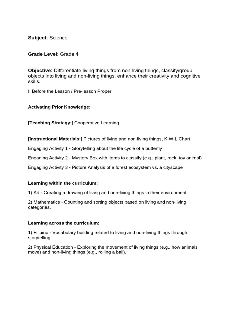 Lesson Plan | PDF | Learning | Rubric (Academic)