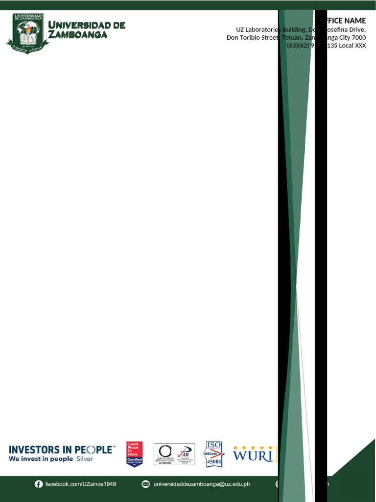 FO UDZ 010 UZ Generic Document Template 6.0.1 | PDF