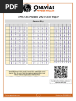 UPSC CSE 2025 CSAT Set A Answer Key | PDF
