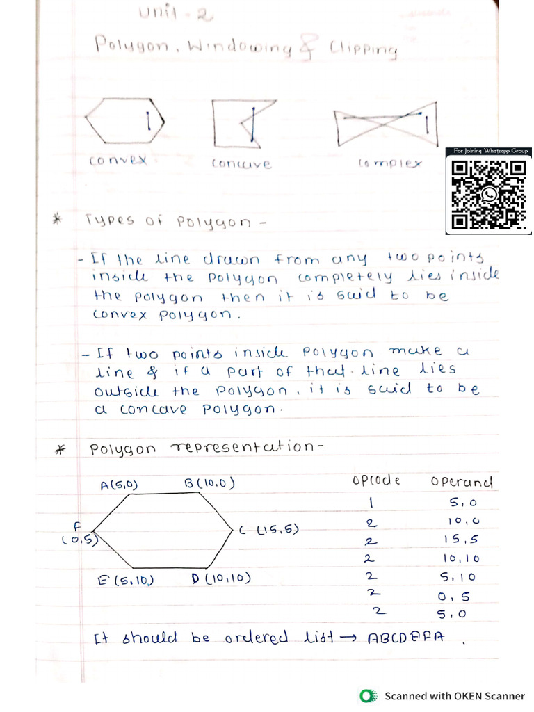 Cg Unit 2 Handwritten Notes By Imp Notes Se Comp Sppu Pdf 