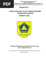 Proposal Pengajuan Dana Untuk Pengadaan Alat Alat Marching Band | PDF | Griya & Taman