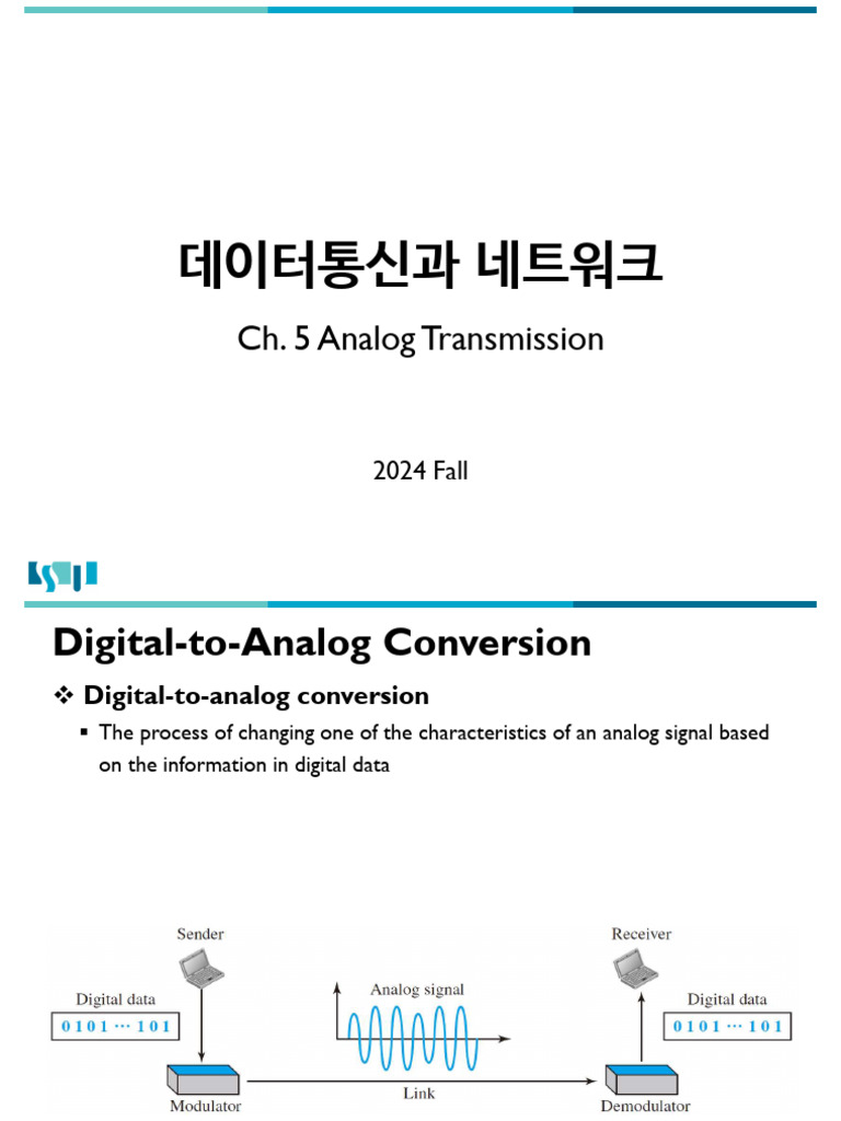 Ch5. Analog Transmission | PDF | Modulation | Phase (Waves)