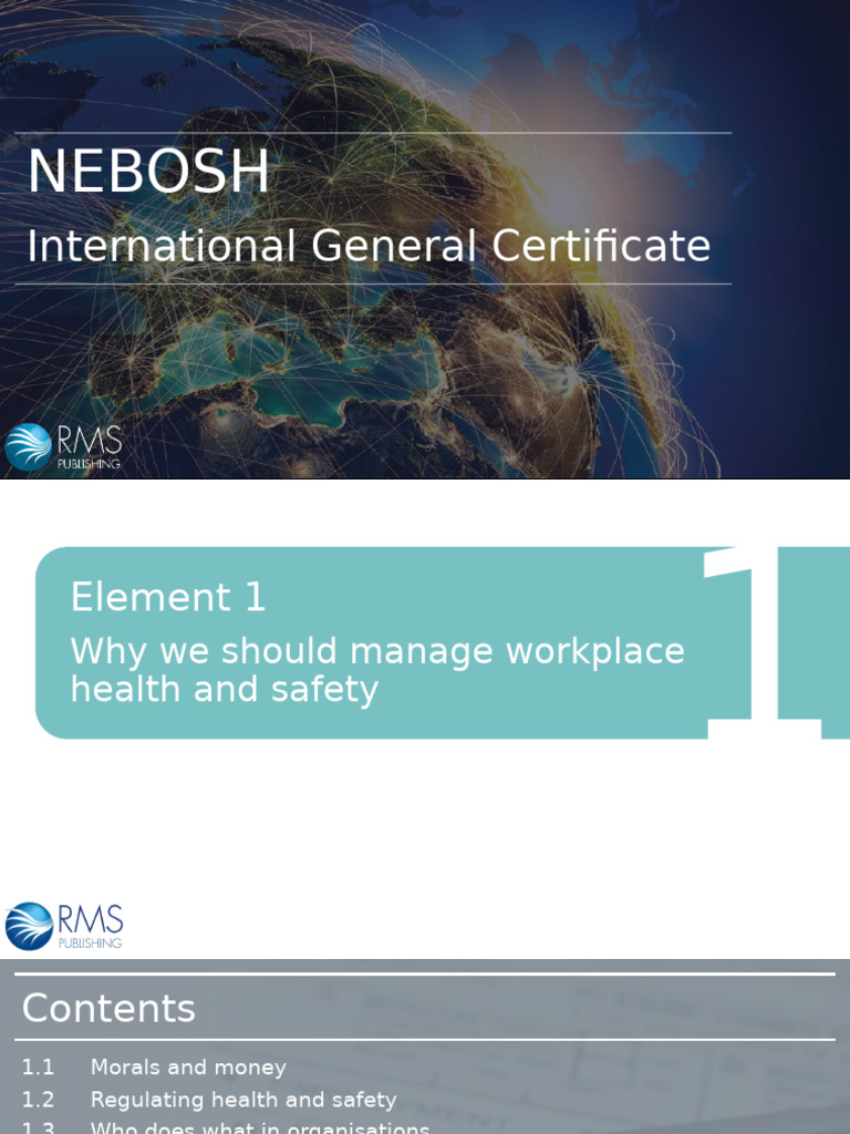 IG - Element 1 - Why We Should Manage H&s (6th Edn) v.1.0 | PDF ...