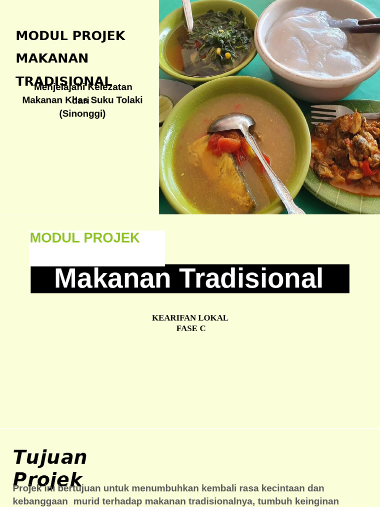 Modul Projek - Makanan Tradisional - Fase C | PDF