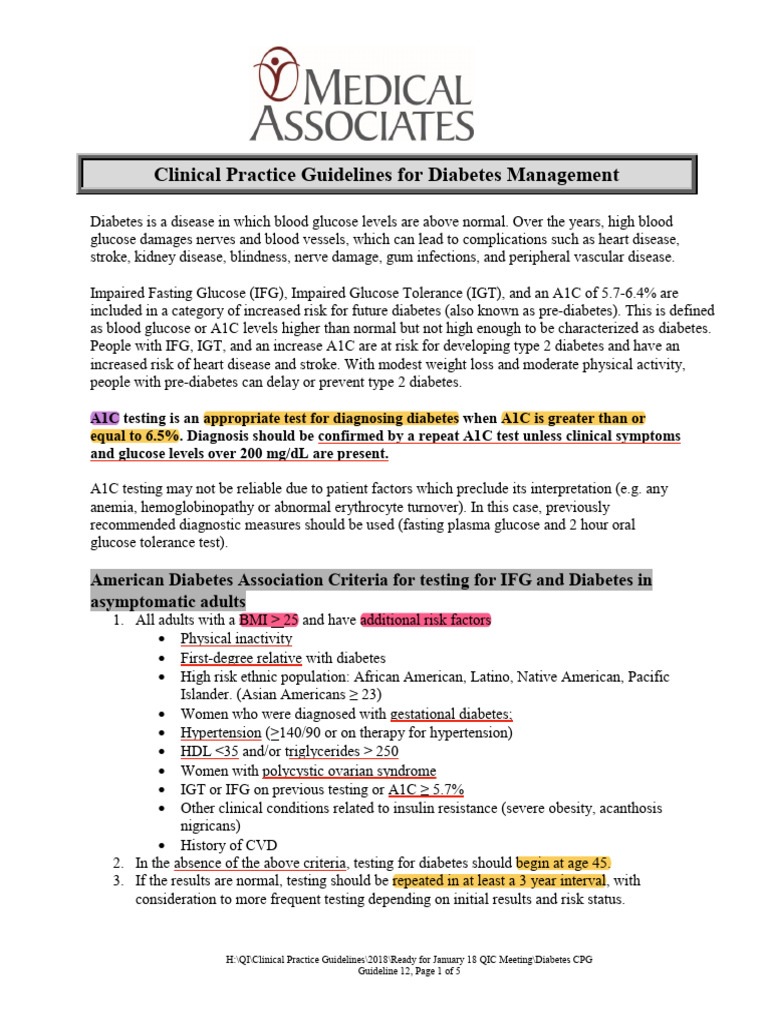 CPG - DM | PDF | Prediabetes | Diabetes