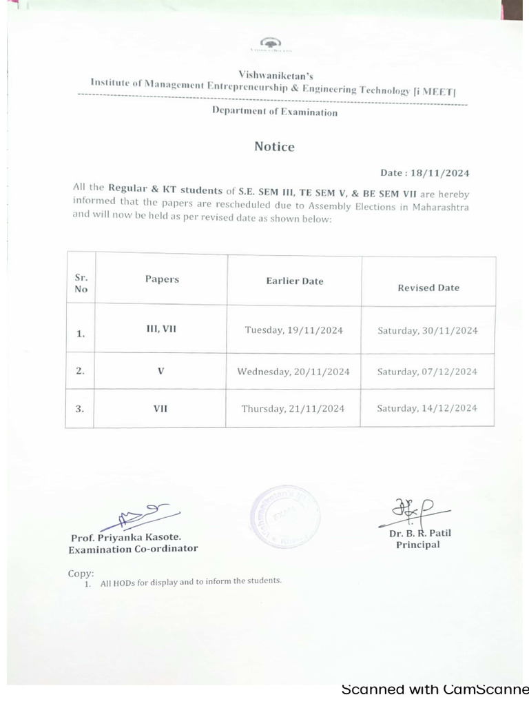 Paper Postponed Notice | PDF